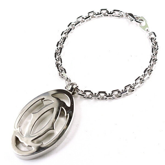 Cartier | Jewelry | Cartier Charm 2c Motif Logo Silver | Poshmark